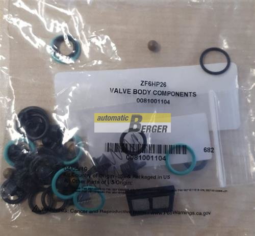ZF6HP26 Automatic Transmission Valve Body Sub Kit, TransTec Small Parts ...