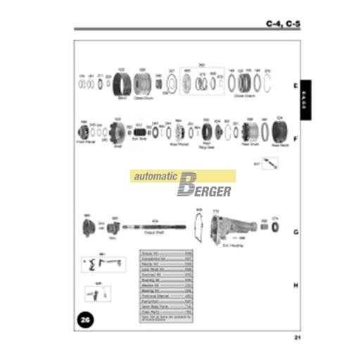 Ford C4 Ford C5 Automatic Transmission Exploded view spare part catalog PDF